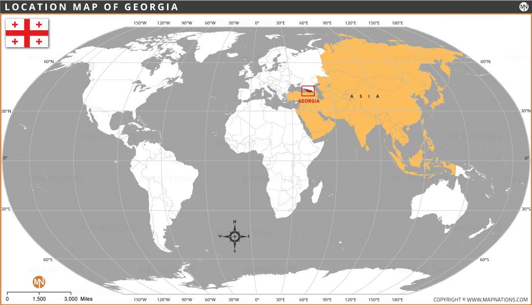Where is Georgia?, Georgia Location Map