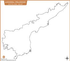 Map of Andhra Pradesh | Districts, Cities, Highways, Rivers and State ...