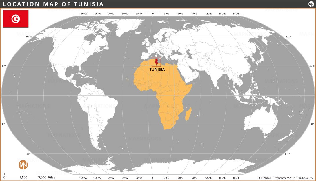 Where is Tunisia?, Where is Tunisia located?